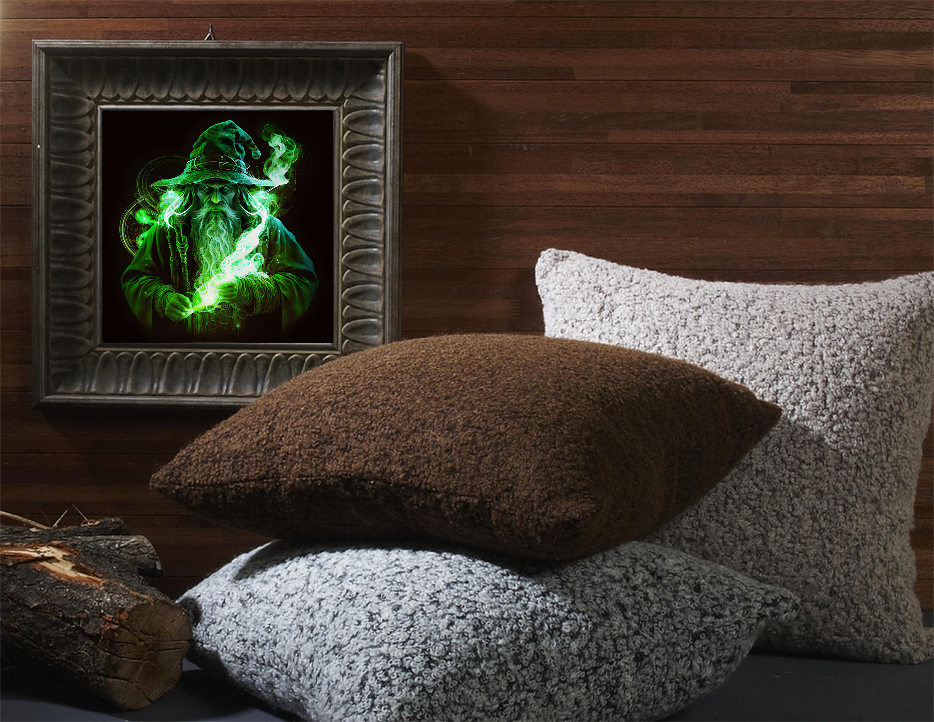 Green Wizard, Digital Art Print, Digital Download, AI Art, AI Generated ...