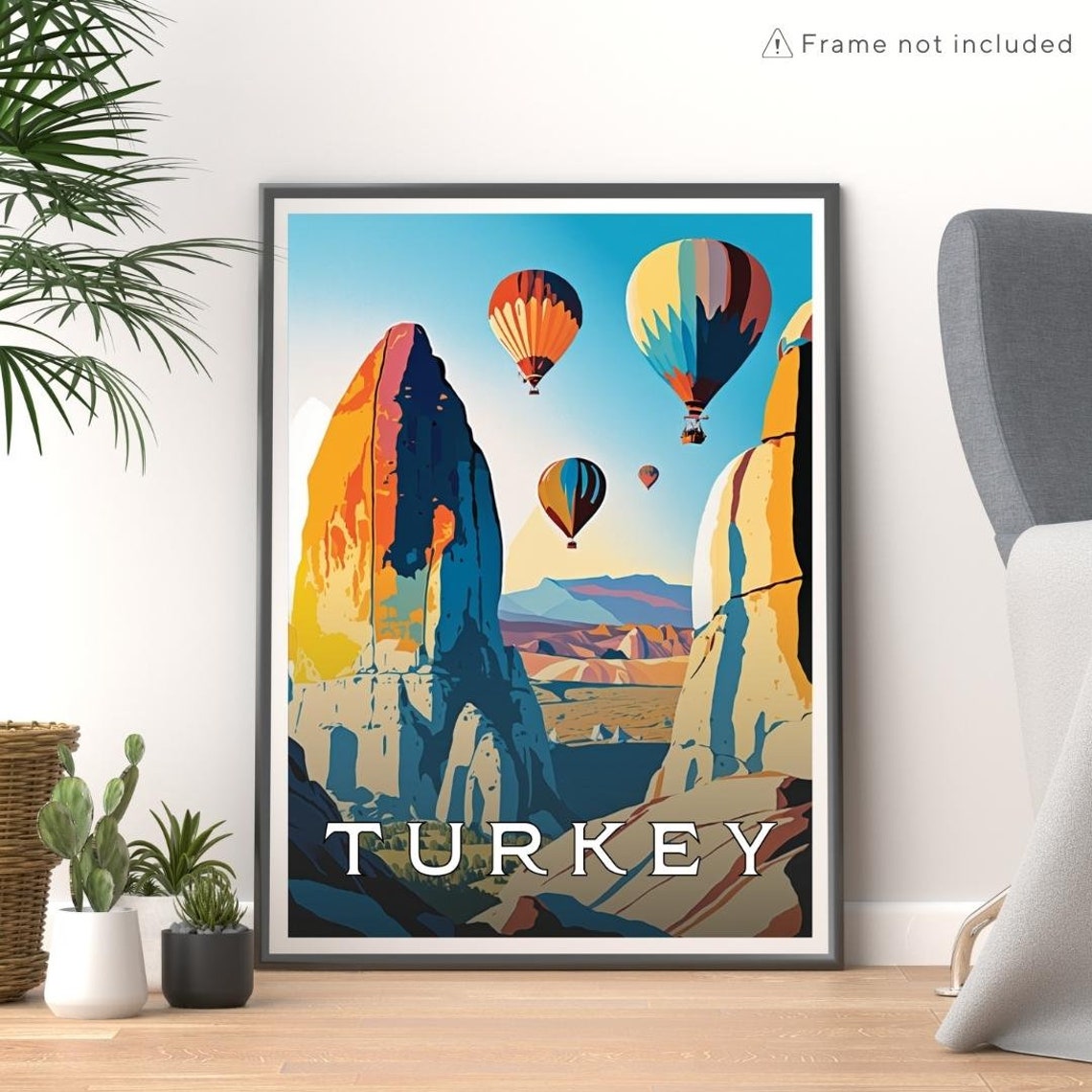 Turkey Digital Downloadable Travel Poster - Printable Wall Art for Home ...