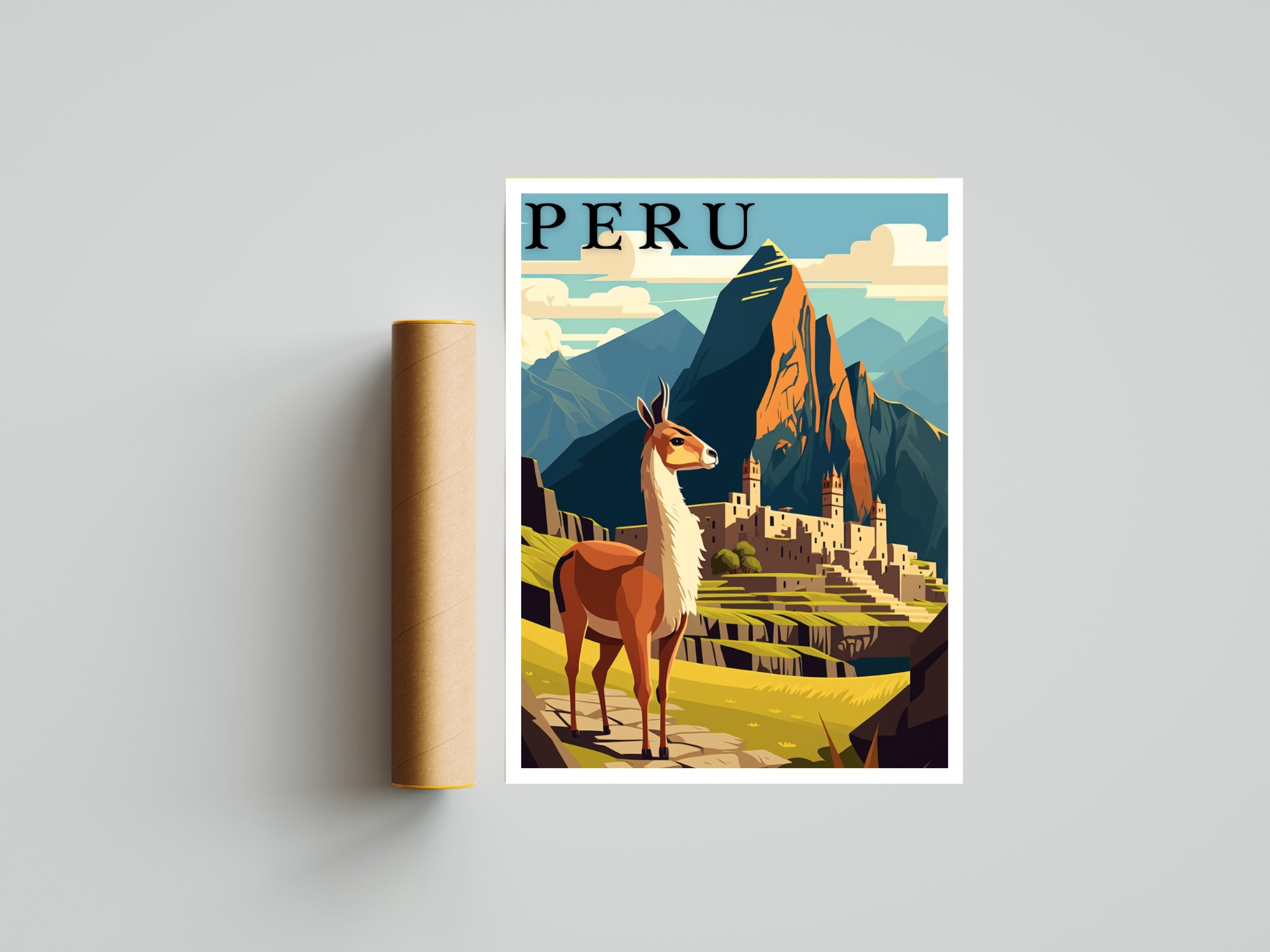 Majestic Peru: Digital Downloadable Travel Poster of Peru's ...