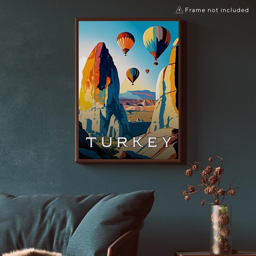 Turkey Digital Downloadable Travel Poster - Printable Wall Art for Home ...
