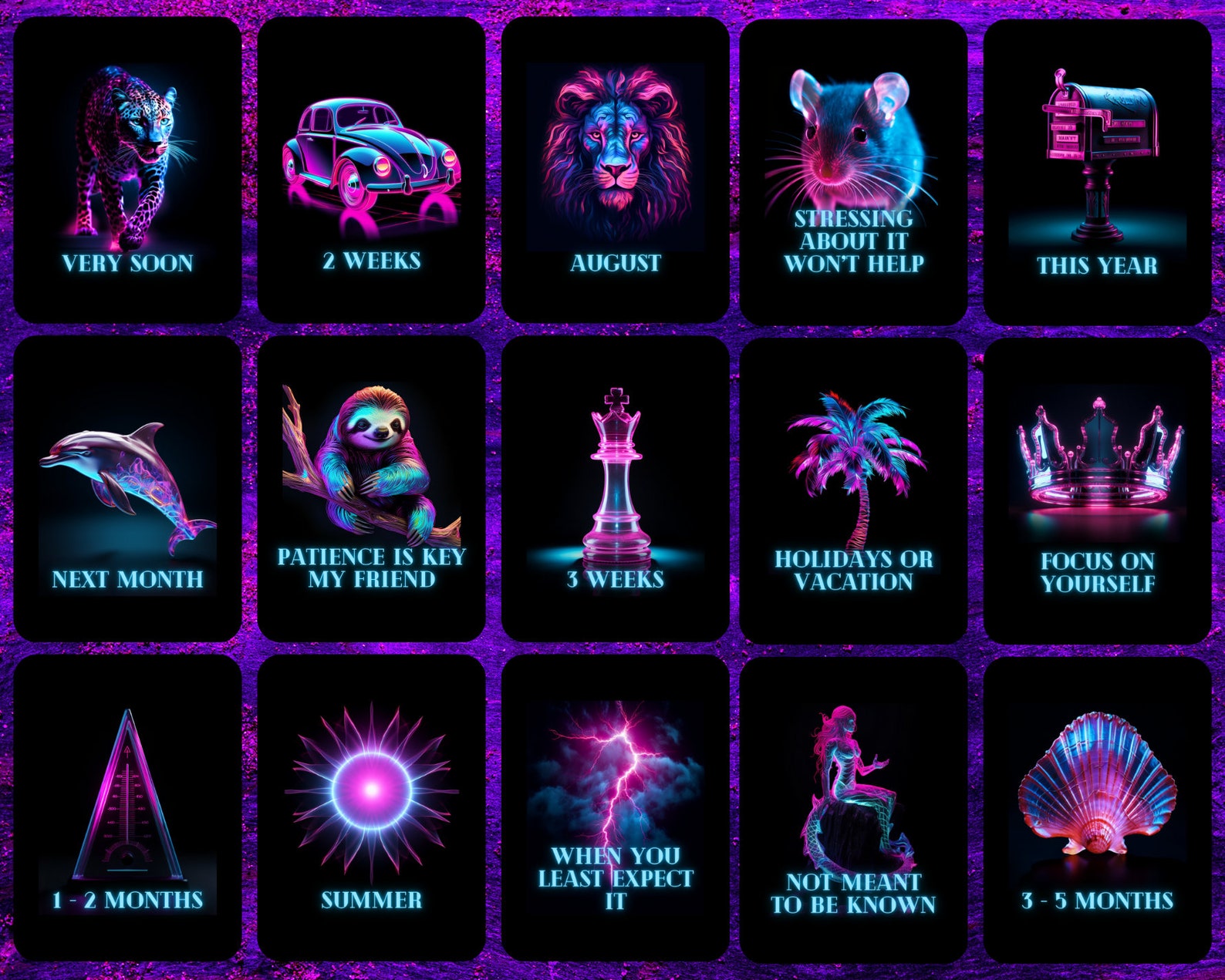 Divine Timing Deck, Beginner Oracle Deck, Tarot Oracle Card Deck ...