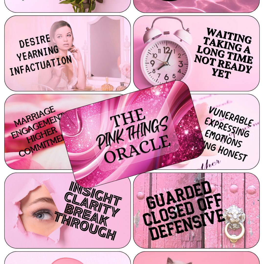 Pink Oracle Cards Twin Flames Oracle Cards Twin Flames - Etsy