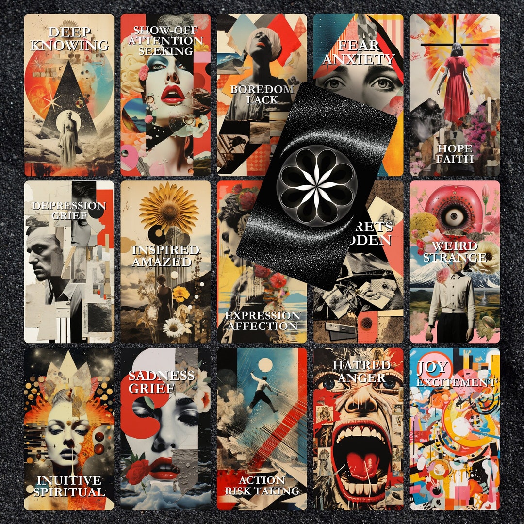 Abstract Illusions Oracle Deck 60 Card Oracle Deck Intuitive Messages ...