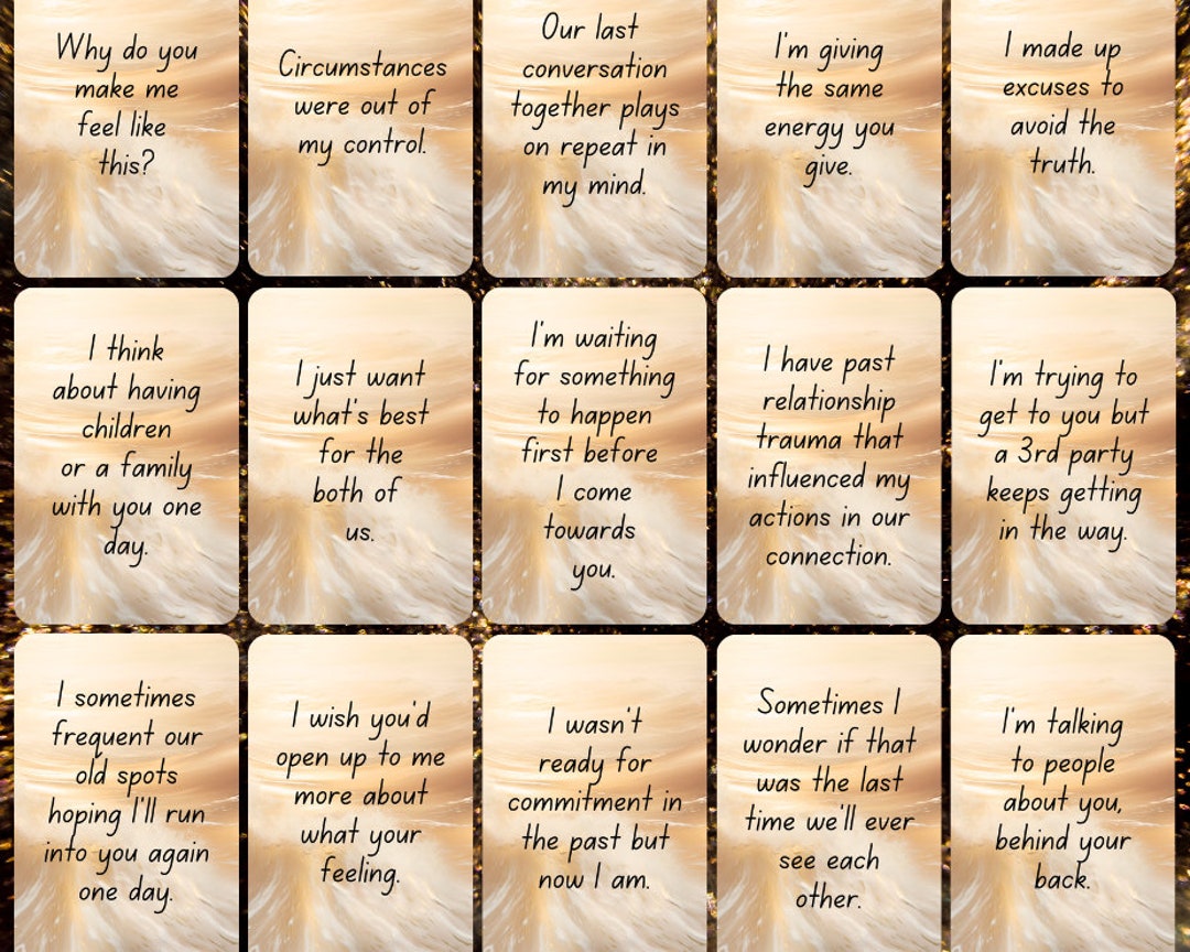Oracle Cards Deck 180 Oracle Love Messages Soulmates In Separation