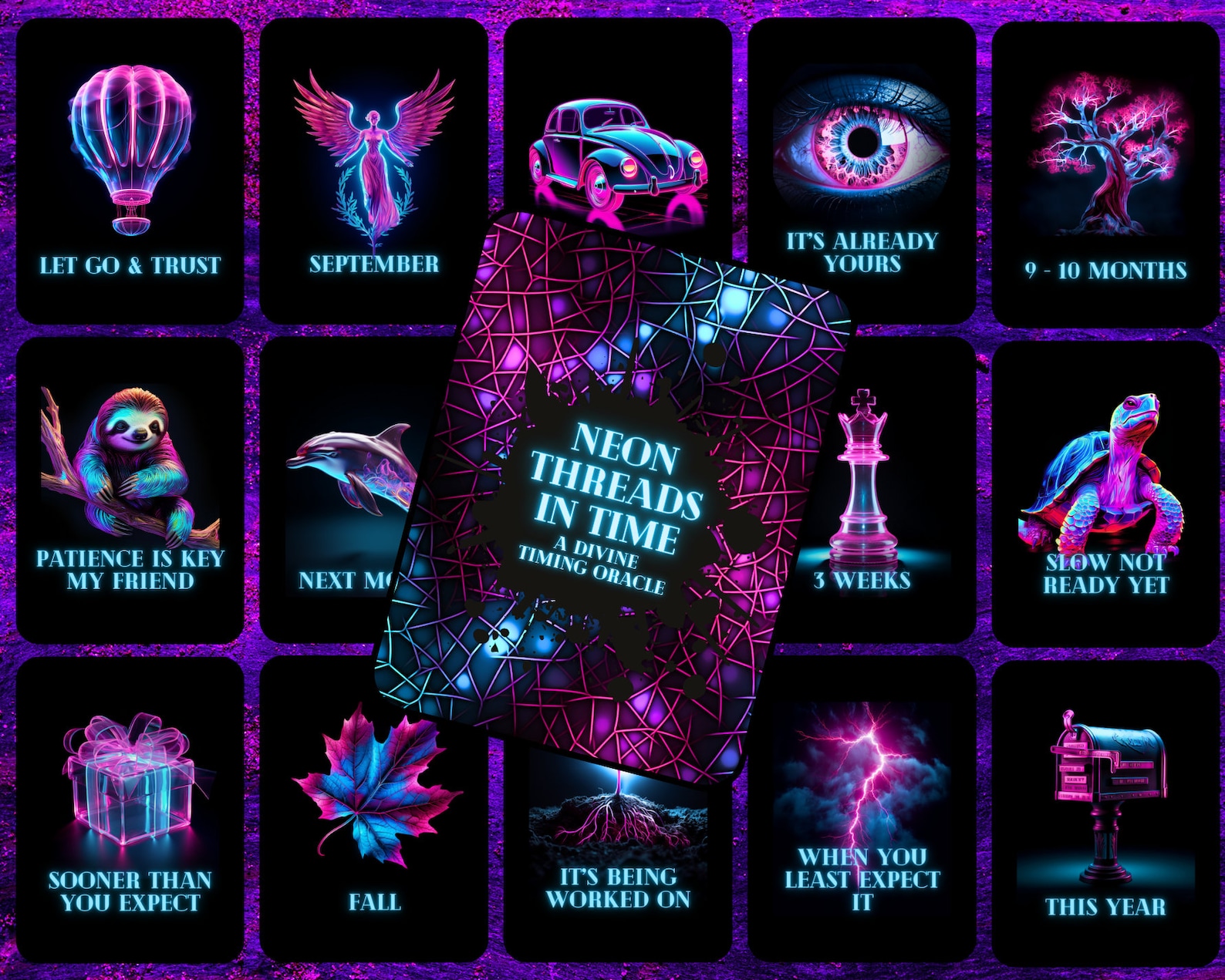 Divine Timing Deck, Beginner Oracle Deck, Tarot Oracle Card Deck ...