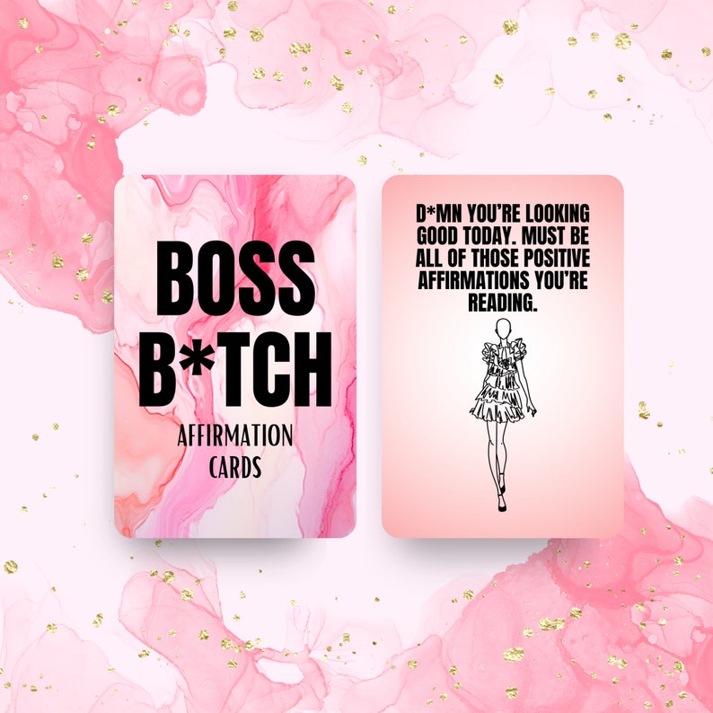 Boss Btch Oracle Deck Mental Health Oracle Beginner - Etsy