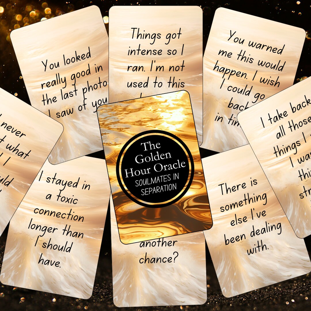 Oracle Cards Deck 180 Oracle Love Messages Soulmates In Separation