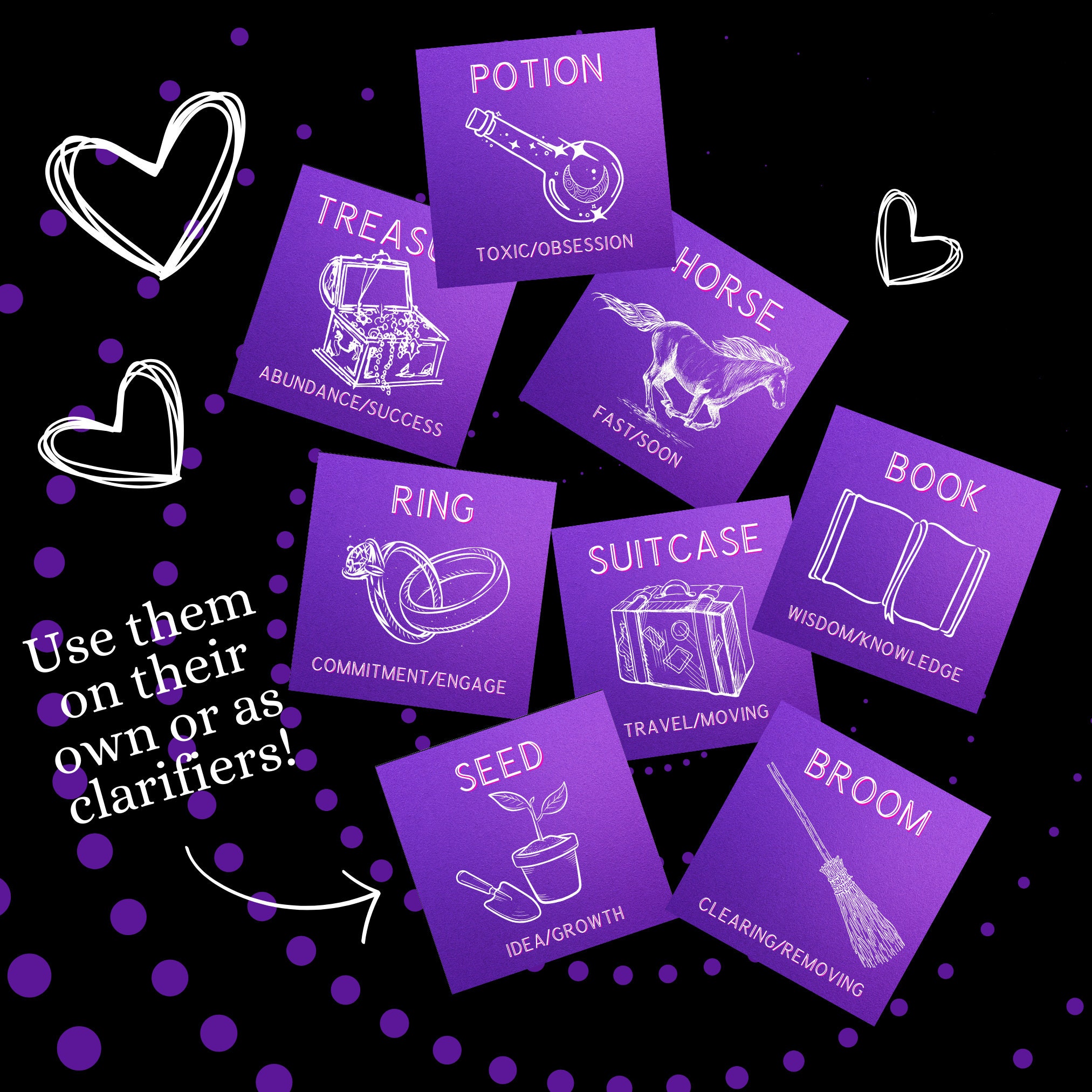 Printable Oracle Cards, Clarifying Oracle Cards, Object, Key Word ...