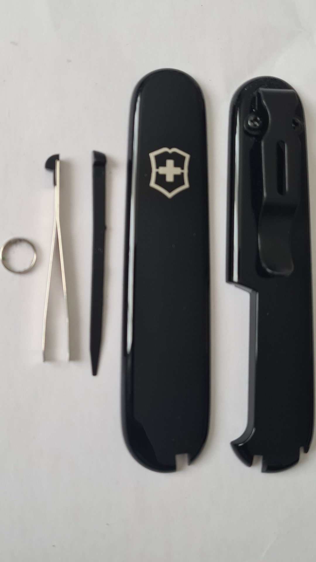 Custom Modified Victorinox Scales Blackout 91mm Plus Scales With Clip ...
