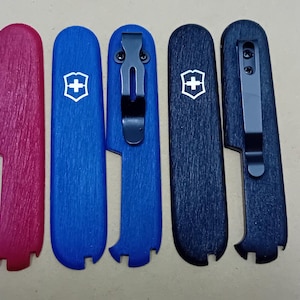 Custom Modified Deep Grain Effect Victorinox Sak 91mm Plus Scales ...