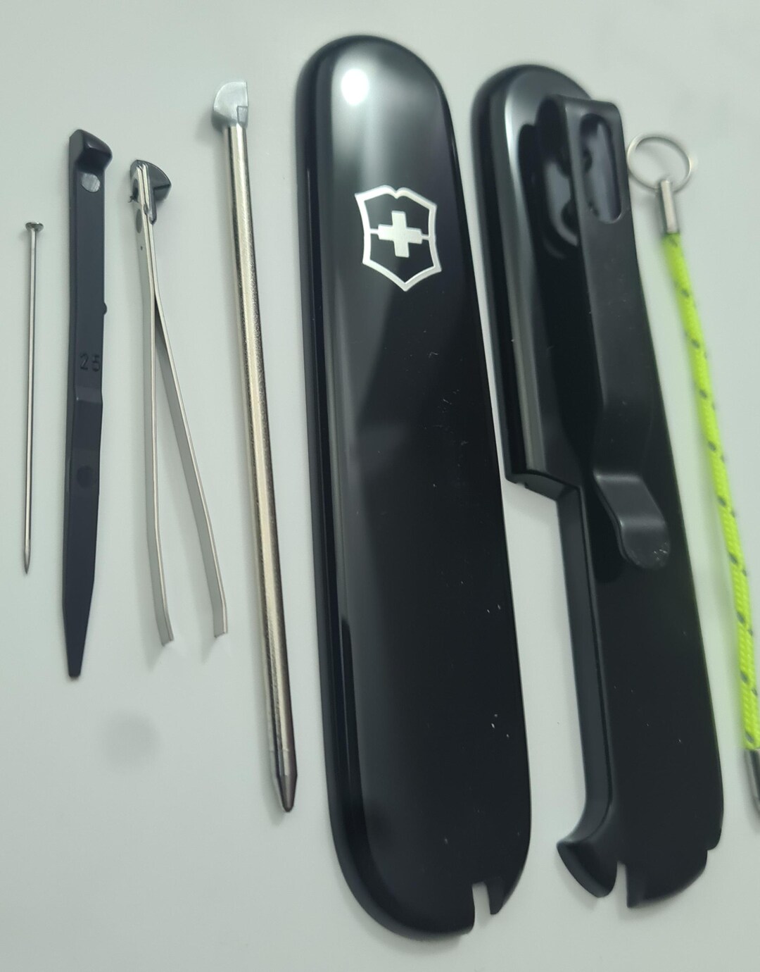 Custom Modified 91mm Victorinox Sak Scales With Clip + Tool Set Pen/pin ...