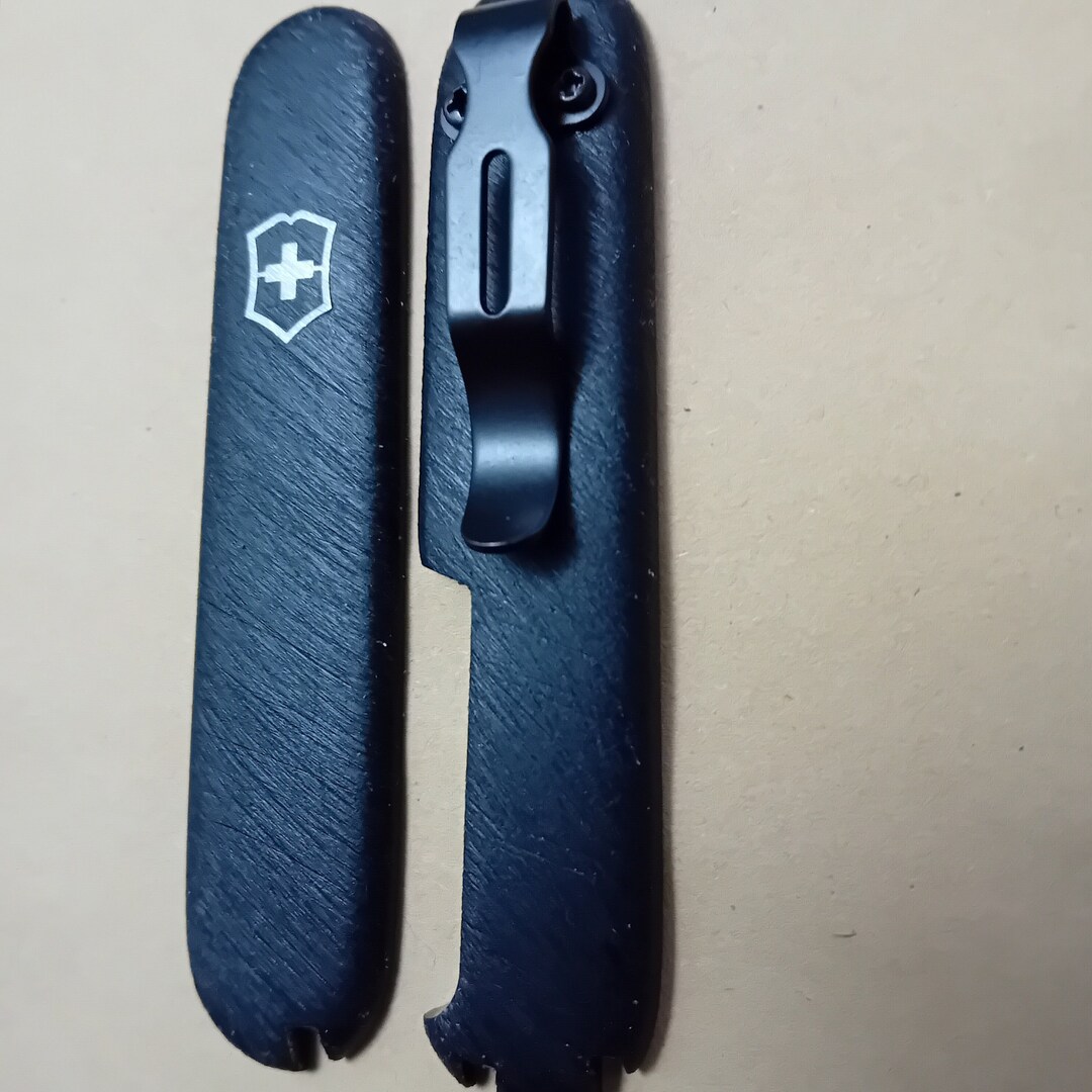 Custom Swiss Army Knife Diagonal Grain 91mm With Clip Victorinox - Etsy