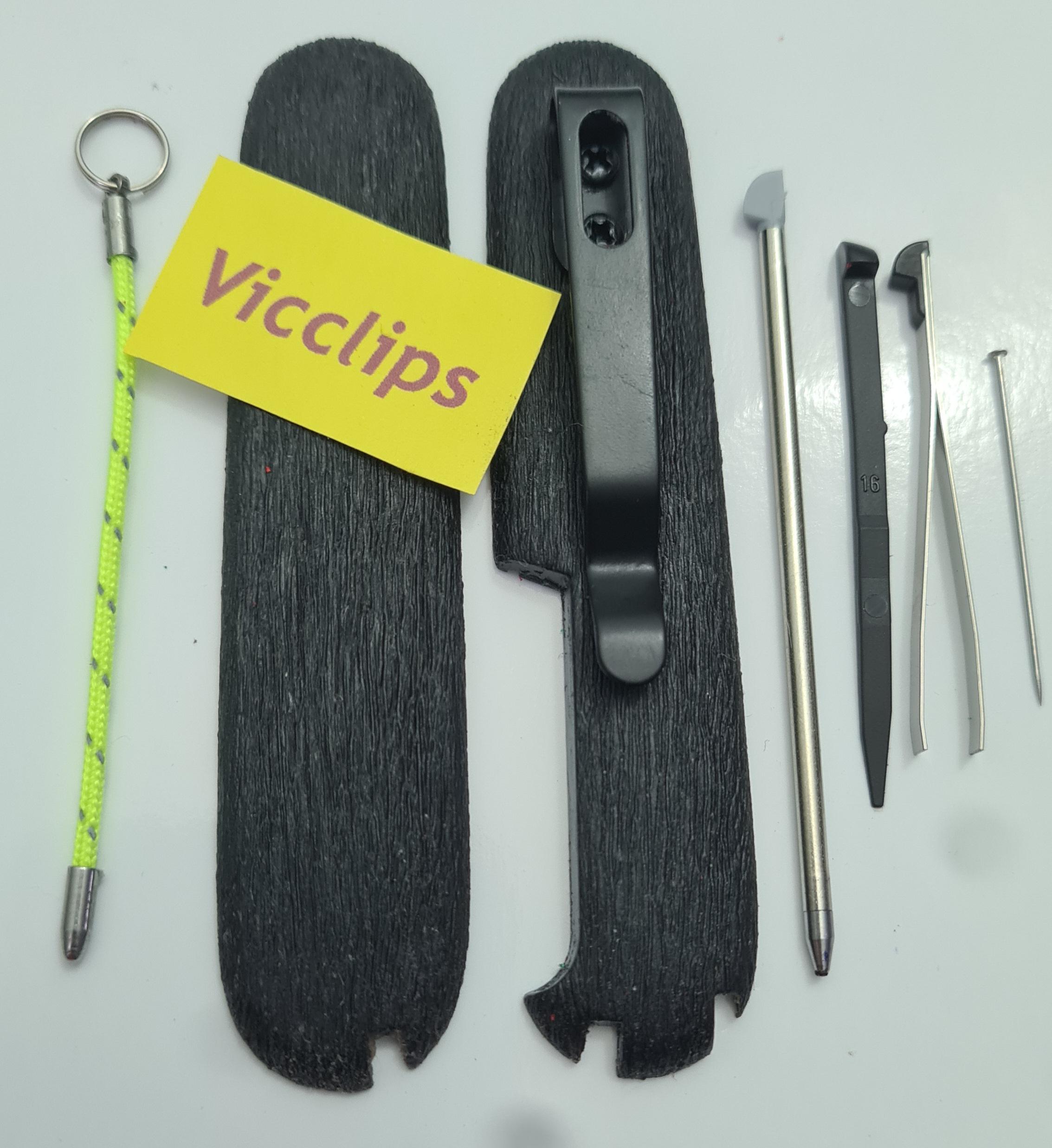 Custom Modified Deep Grain Effect Victorinox Sak 91mm Plus Scales ...