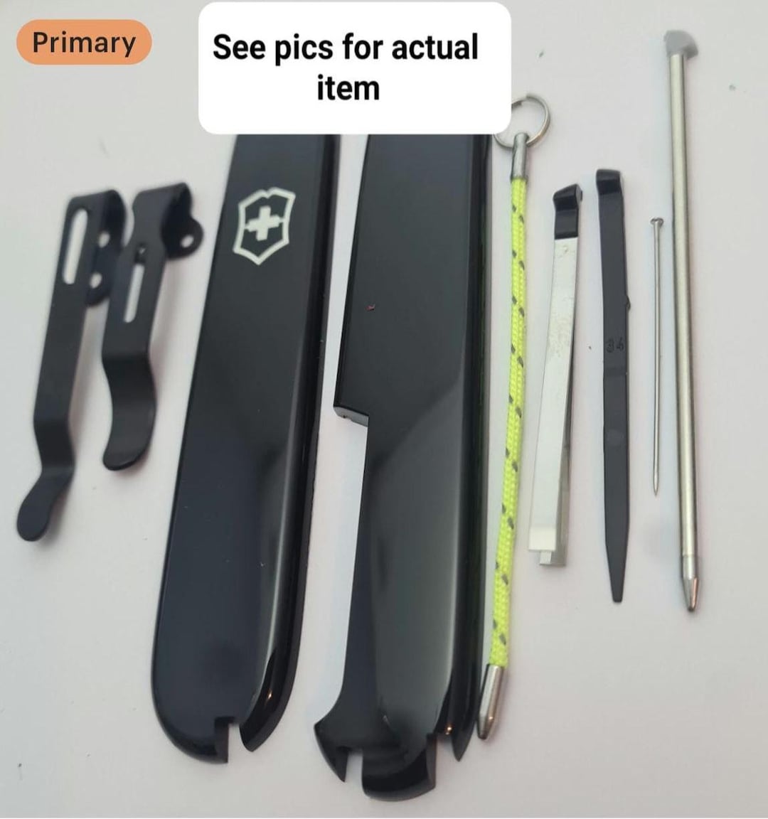 Custom Modified Victorinox Sak 91mm Plus Scales With Clip + Pen...pin ...