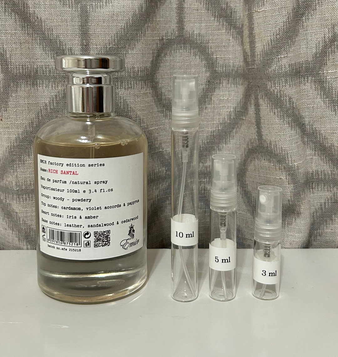 Paris Corner Emir Rich Santal, Niche Fragrance, Decant, Sample, 3ml ...