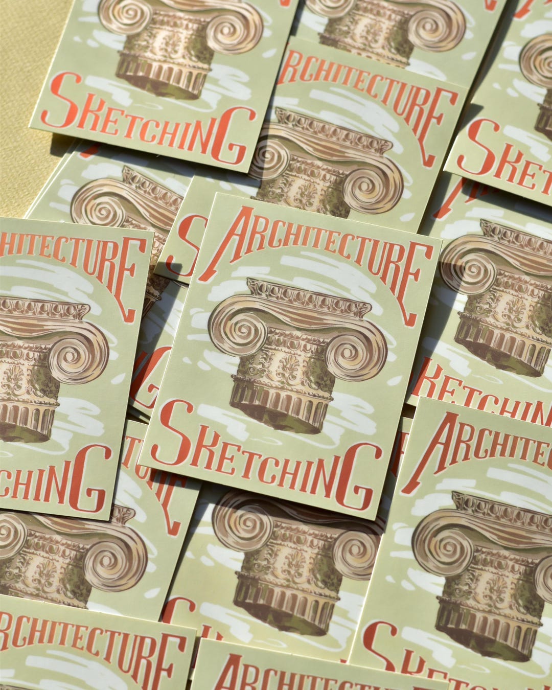 Architecture Sketching Sticker - Etsy