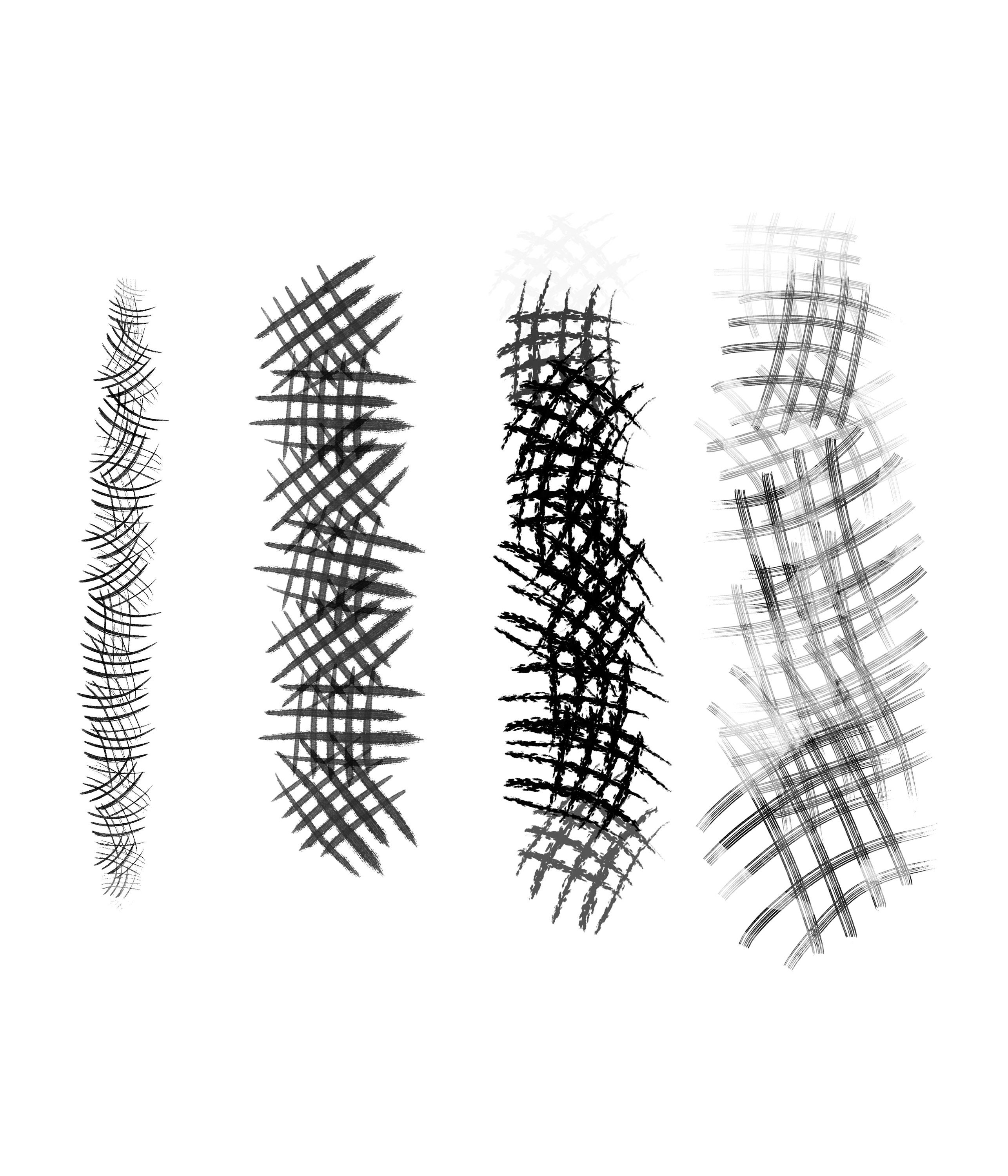 Crosshatch Pack for Procreate - Etsy