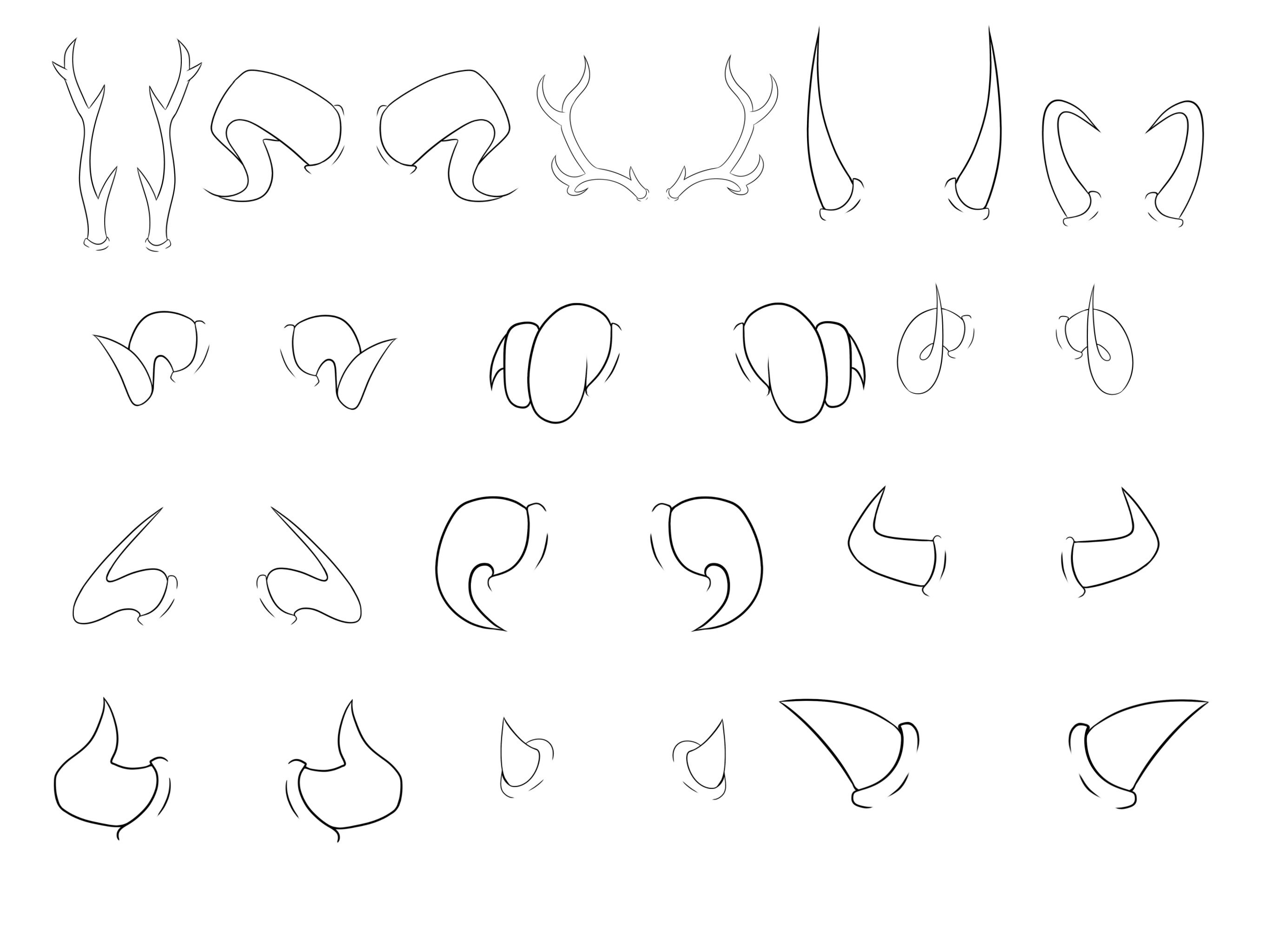 Procreate Horn Stamps - Etsy