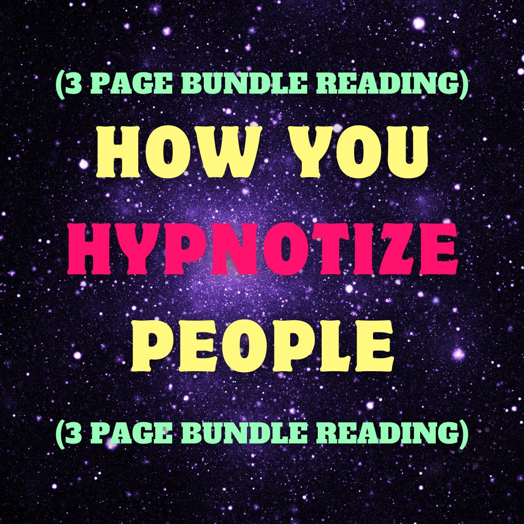 How You Hypnotize People (3 Page Bundle Reading) Reading | Tarot ...