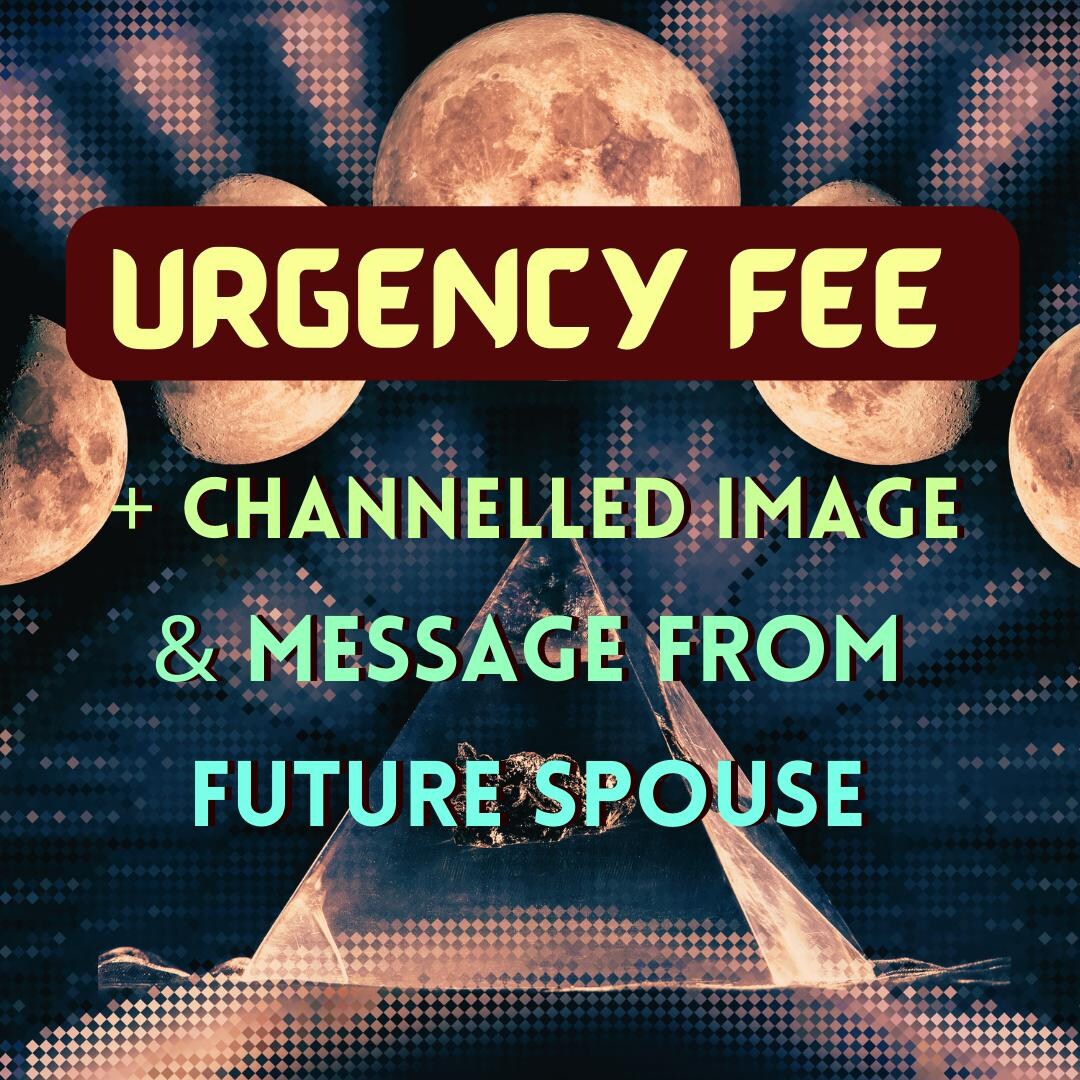 Urgency Fee Channeled Image & Message From Future Spouse add on Item ...