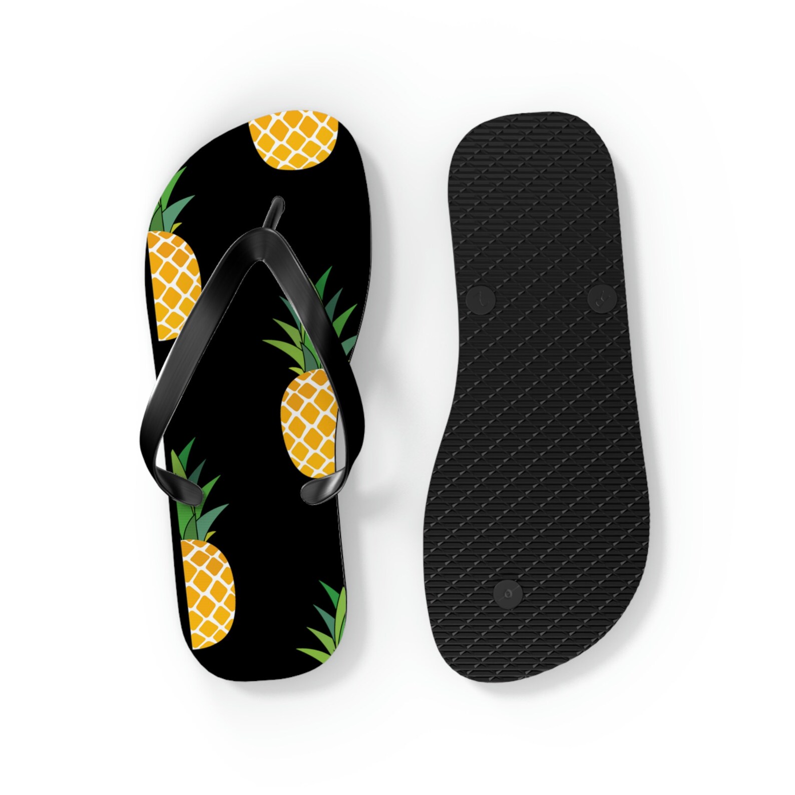 Pineapple Flip Flops - Etsy