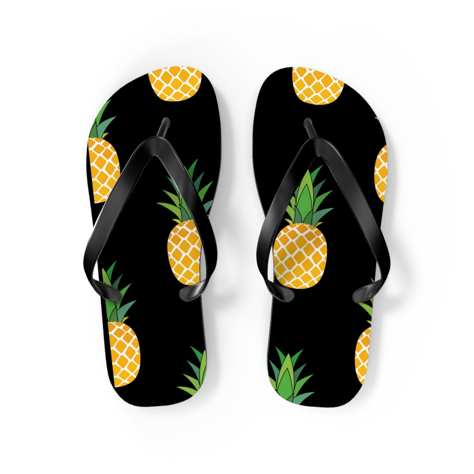Pineapple Flip Flops - Etsy