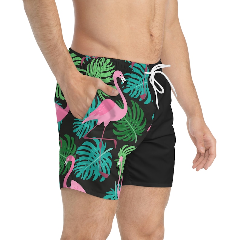 Flamingo Swim Trunks - Etsy