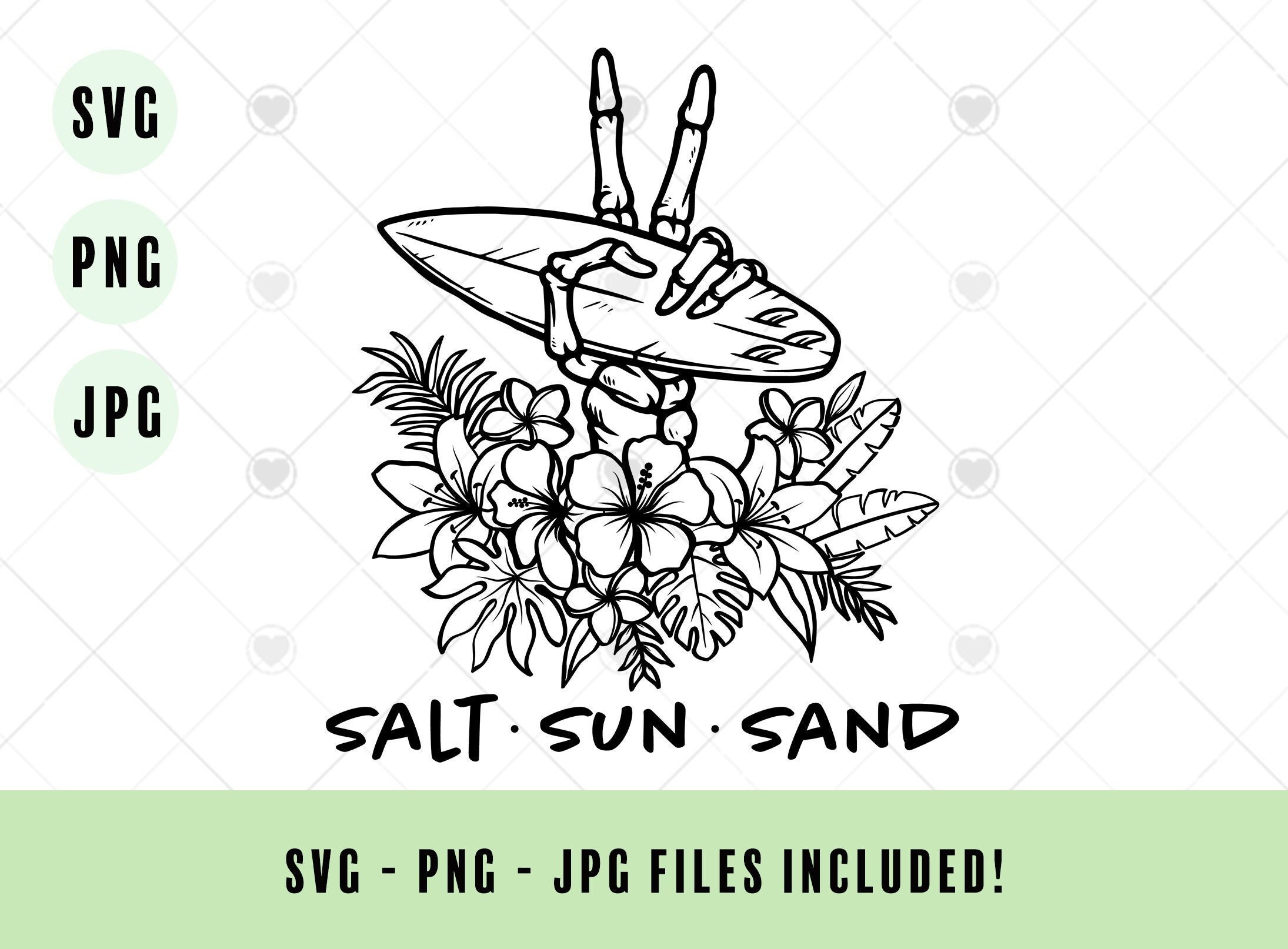 Sun Salt Sand SVG, Beach Svg, Summer Svg, Summer Vibes Svg, Sublimation ...