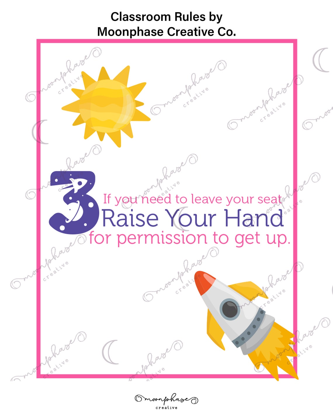 Classroom Decor: Astro-kids Space-themed Printable Classroom Rules .PDF ...