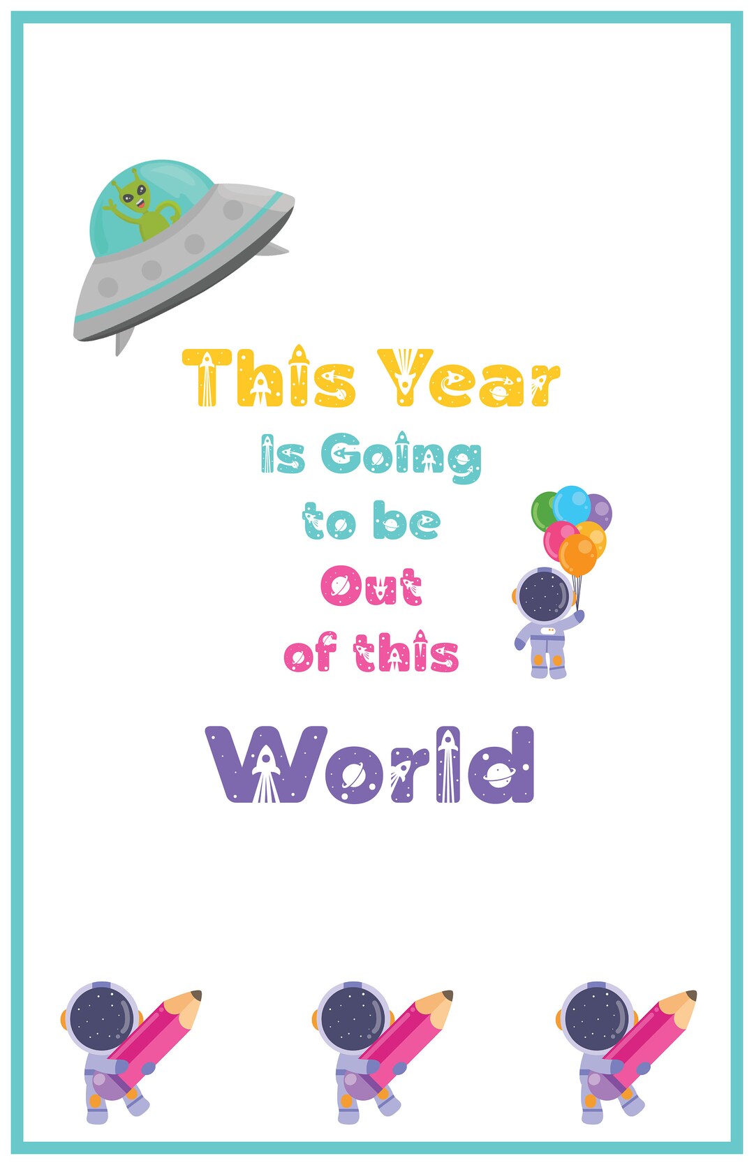 Welcome Class Astroclassroom Poster Printable PDF 11x17 - Etsy