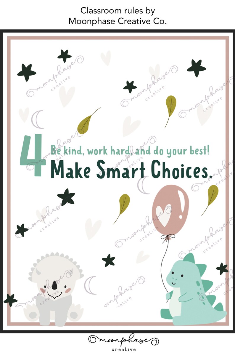 Imprimibles para el aula: reglas del aula descargables - Etsy México