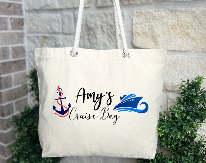 Custom Cruise Canvas Bag, Making Memories One Wave at the Time, Cruise ...