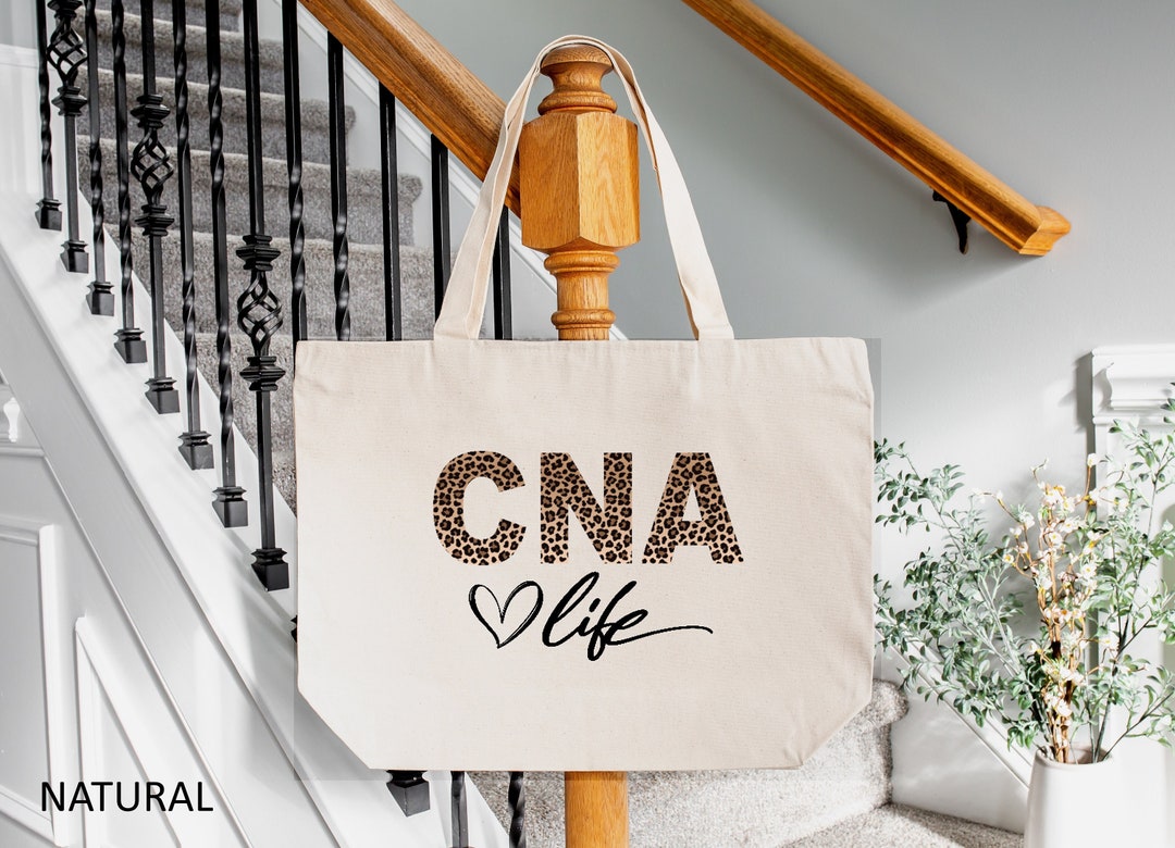 CNA Life Canvas Bag, Nurse Tote Bag Gift, Nursing Life Assistant Tote ...