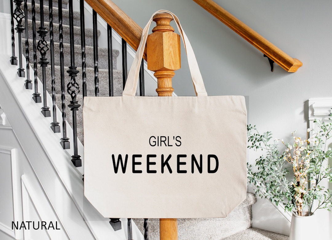 Girls Weekend Bag, Girls Weekend Gift Bag, Canvas Gift Bag, Girls ...
