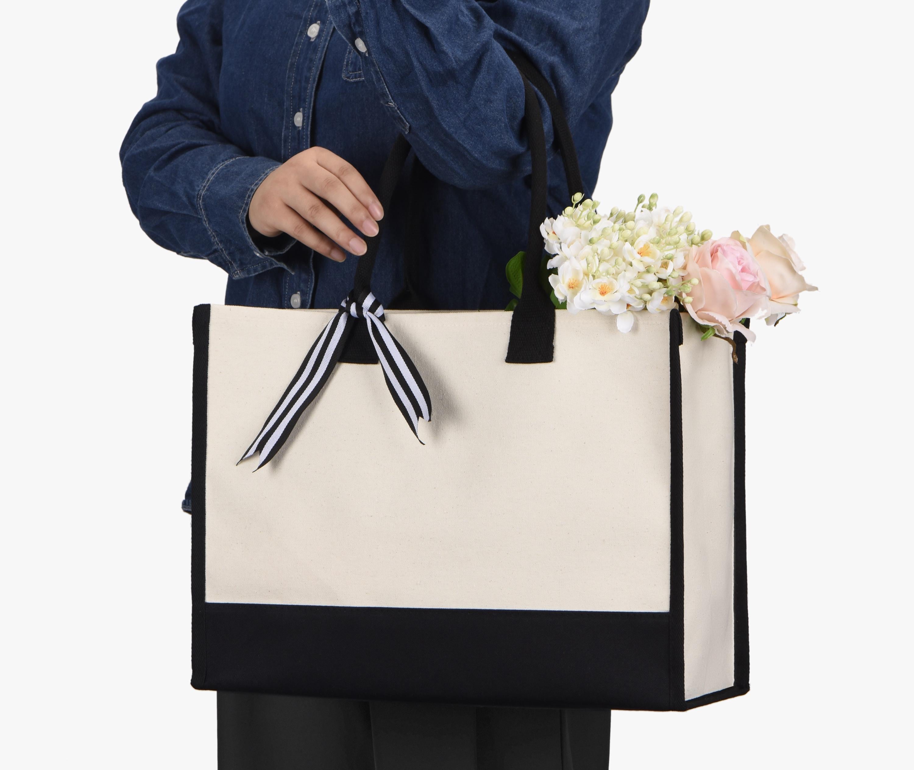 Custom Canvas Tote Bag: Personalized Logo Photo Text Bag - Etsy