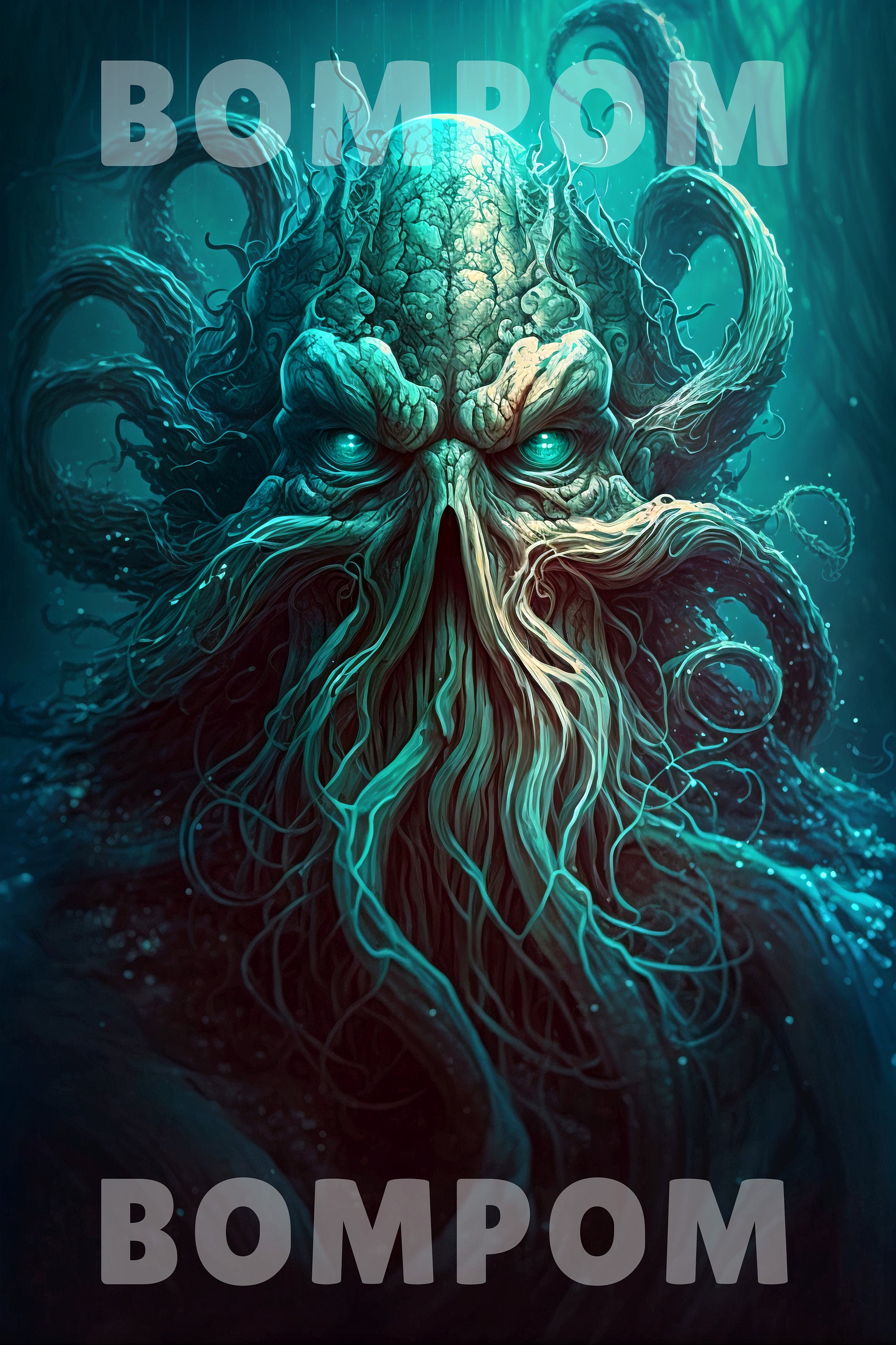 Ancient God Monster Lovecraft Cthulhu Printable Wall Art 300 DPI Wall ...