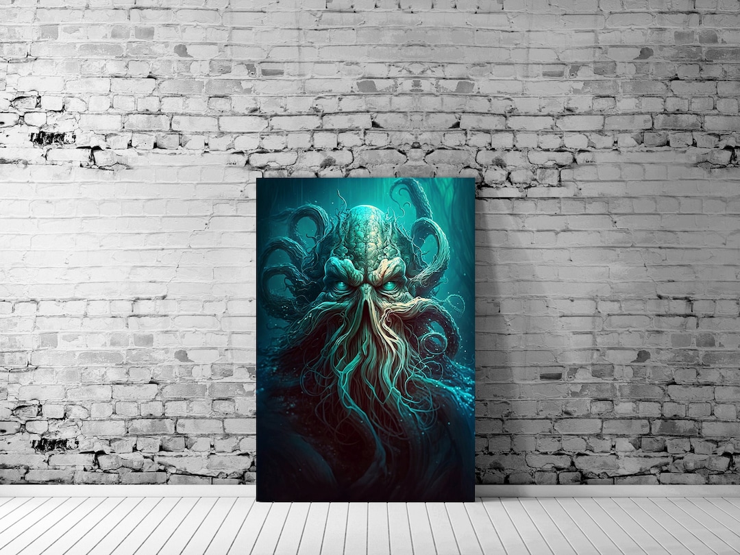 Ancient God Monster Lovecraft Cthulhu Printable Wall Art 300 DPI Wall ...