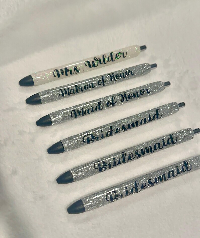 Bridal Pen - Personalized Glitter Pens With Name – Inkjoy Gel ...