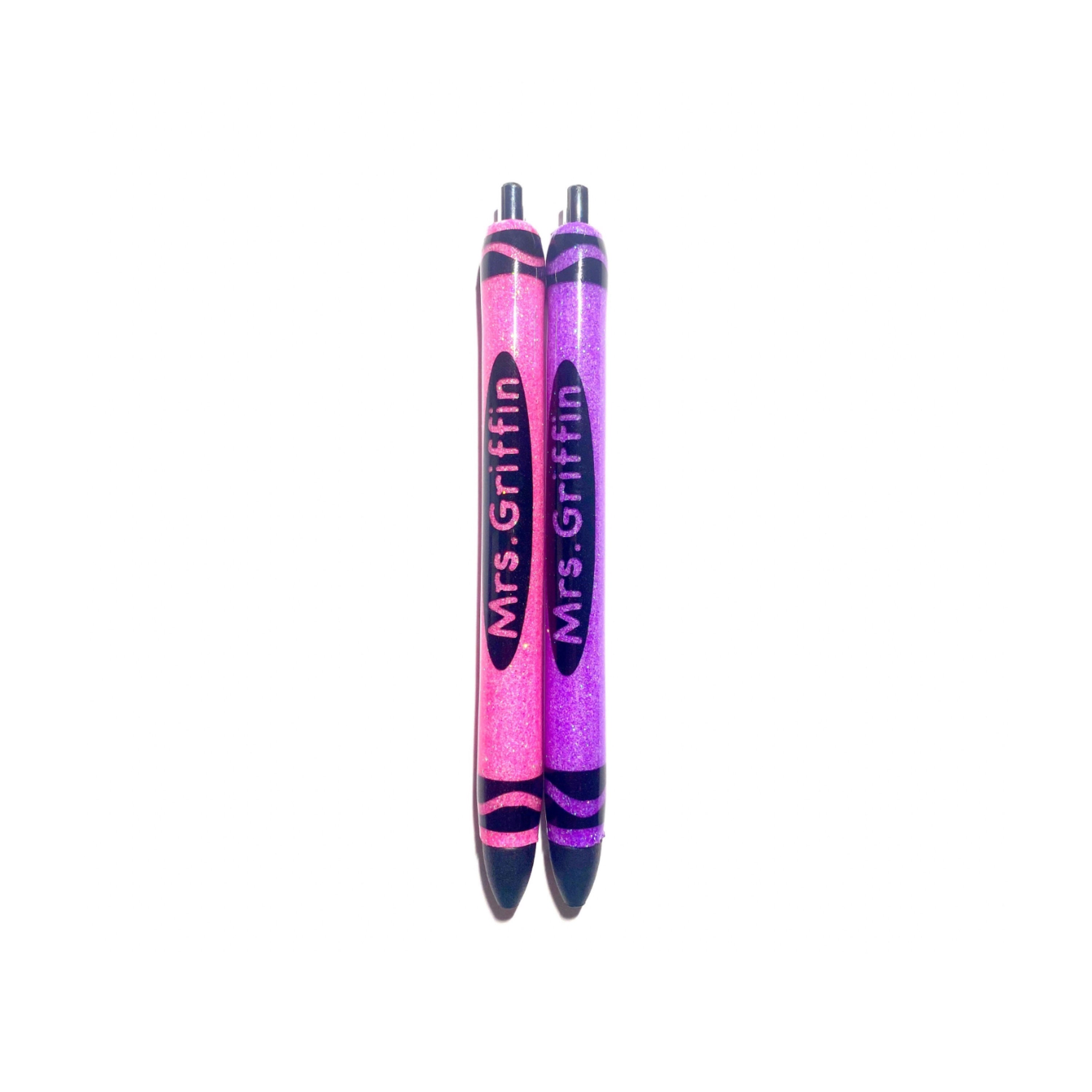 Crayola Pen Personalized Glitter Pens With Name – Inkjoy Gel Refillable ...