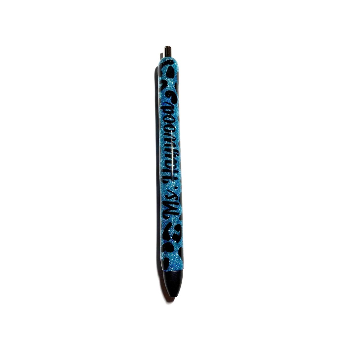Cheetah Pen- Personalized Glitter Pens With Name – Inkjoy Gel ...