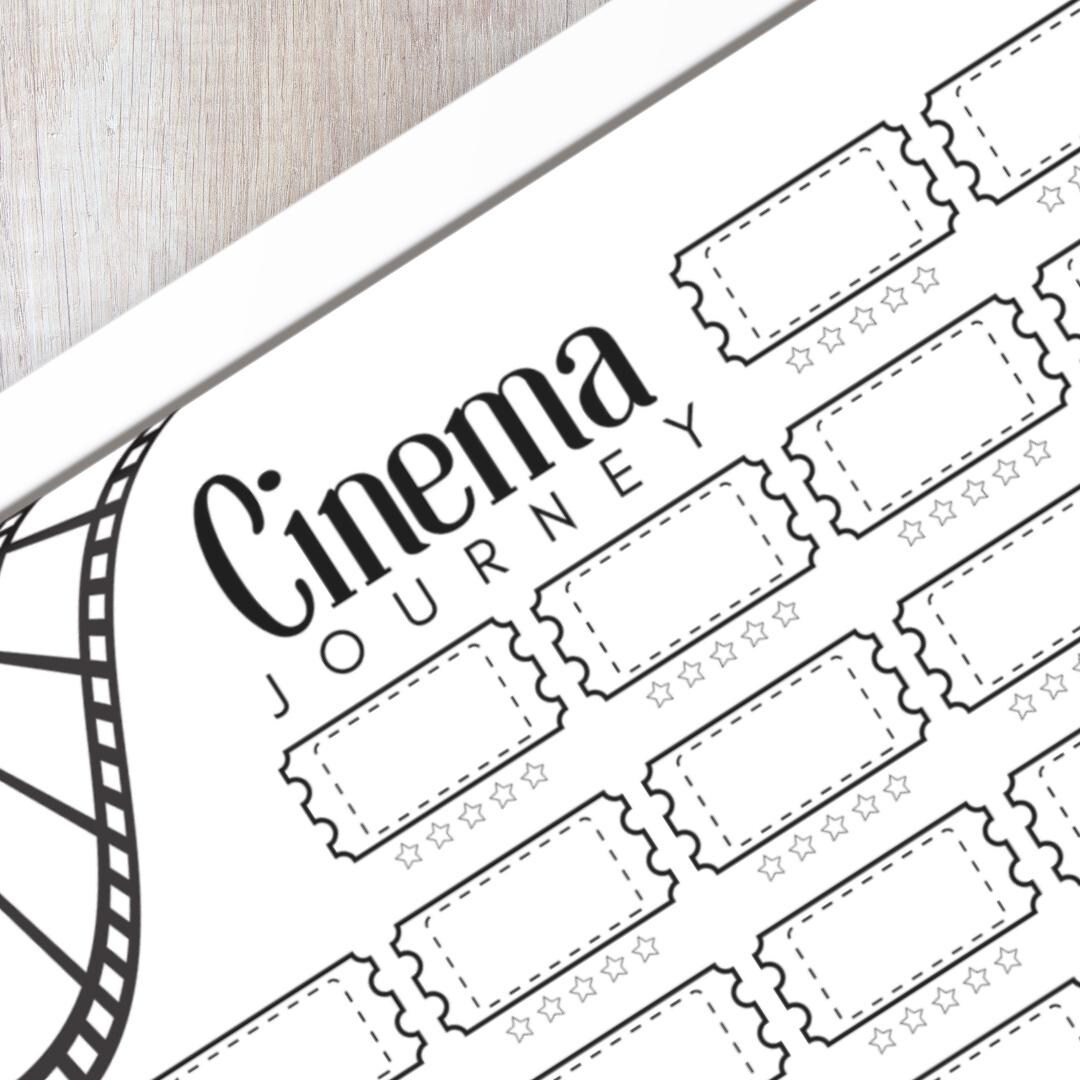 PDF 32 Cinema Journey Printable Coloring Poster Challenge Cinephile ...