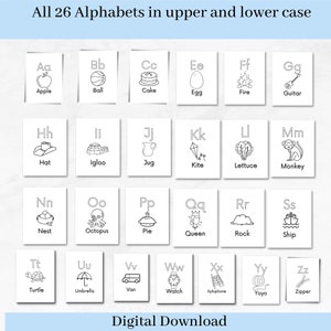 Simple Alphabets Worksheet, Alphabets Flashcards, Alphabets Color ...