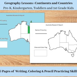 Continents of the World, Geography Lesson, 7 Continents Coloring Page ...