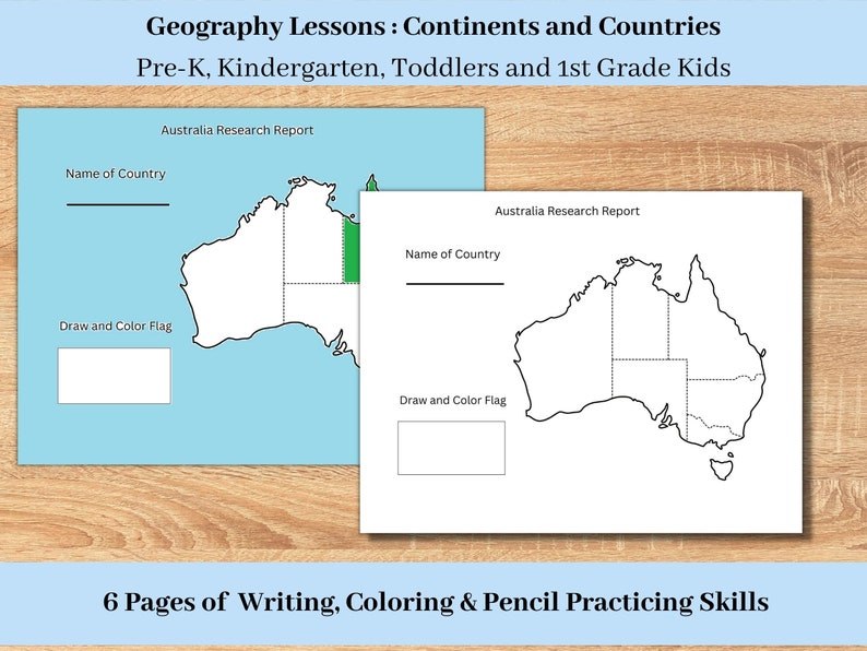 Continents Geography Worksheet, Country Research Report (PDF) - Etsy