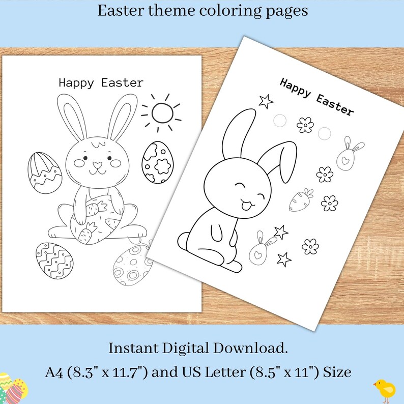 Easter Coloring Pages, Easter Coloring Pages for Kids, Easter Printable ...
