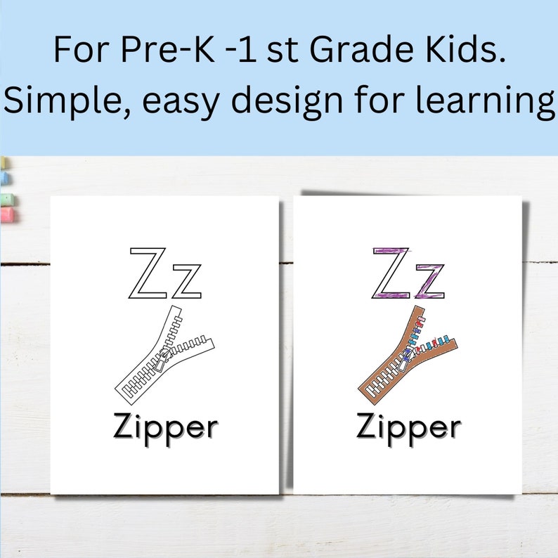 Alphabet Flashcards, ABC Color Practice Worksheet (digital Download) - Etsy