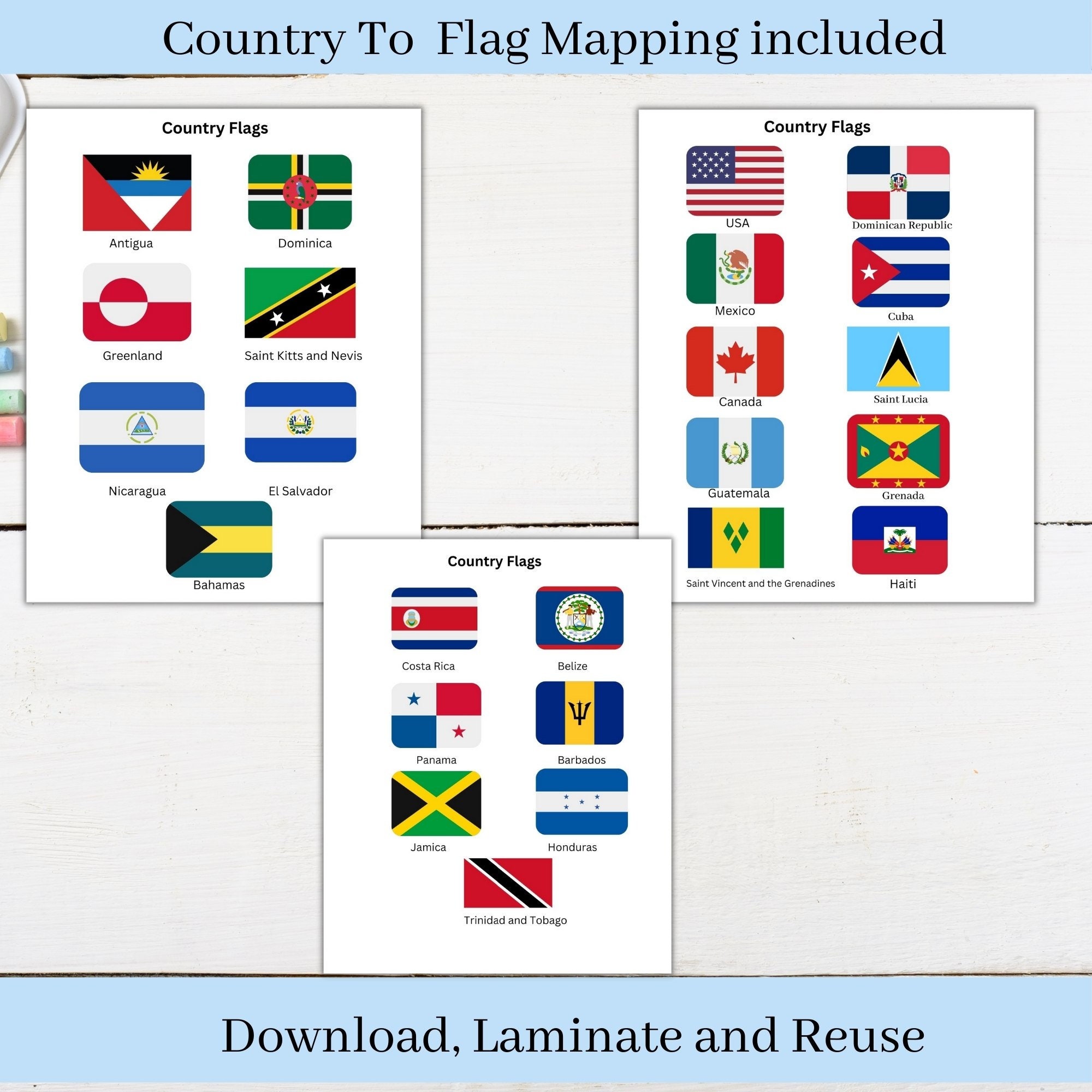 Montessori Geography Printable, Geography Worksheet for North America ...