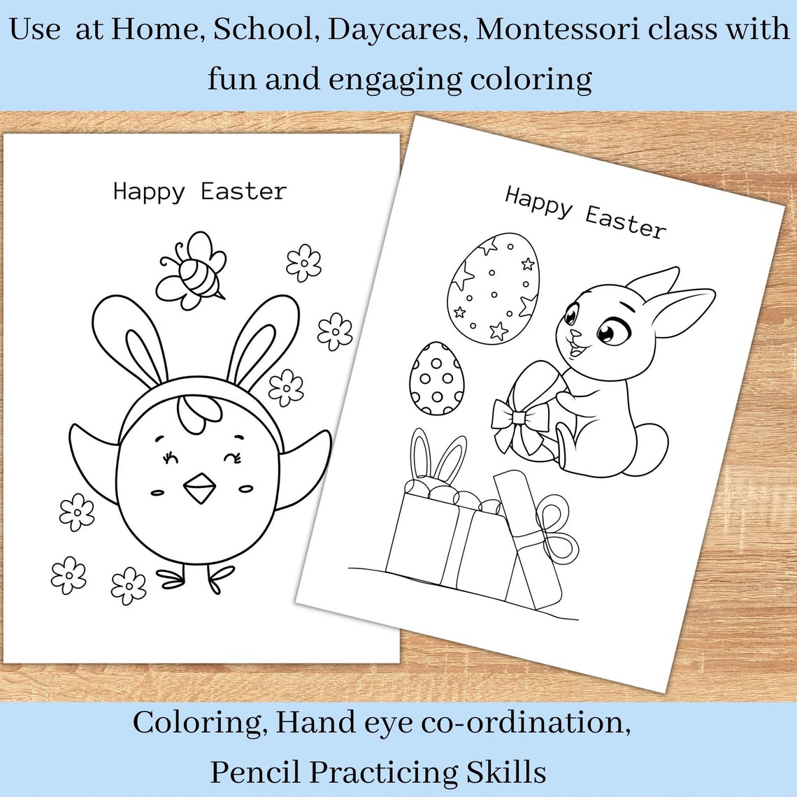 Easter Coloring Pages, Easter Coloring Pages for Kids, Easter Printable ...