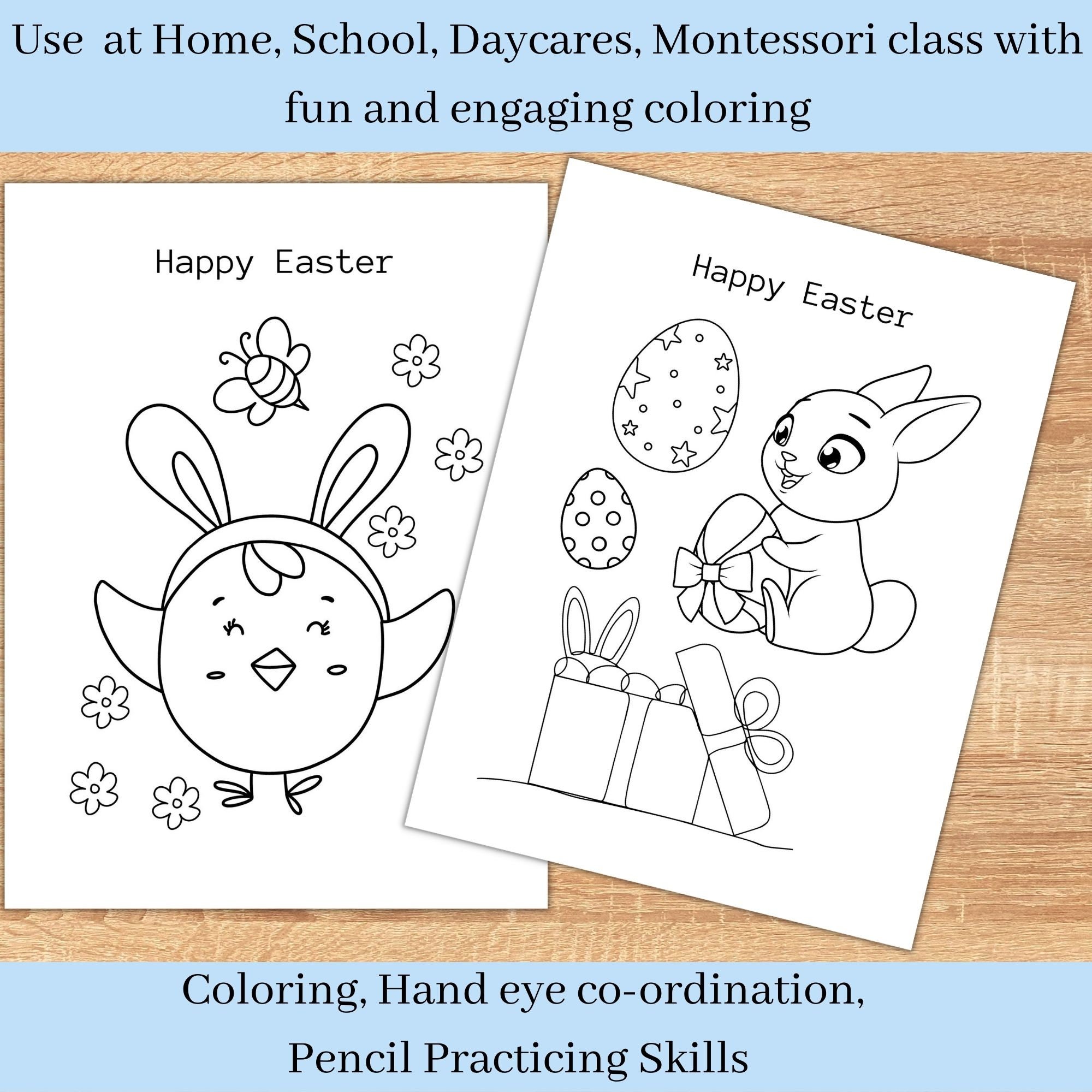 Easter Coloring Pages, Easter Coloring Pages for Kids, Easter Printable ...