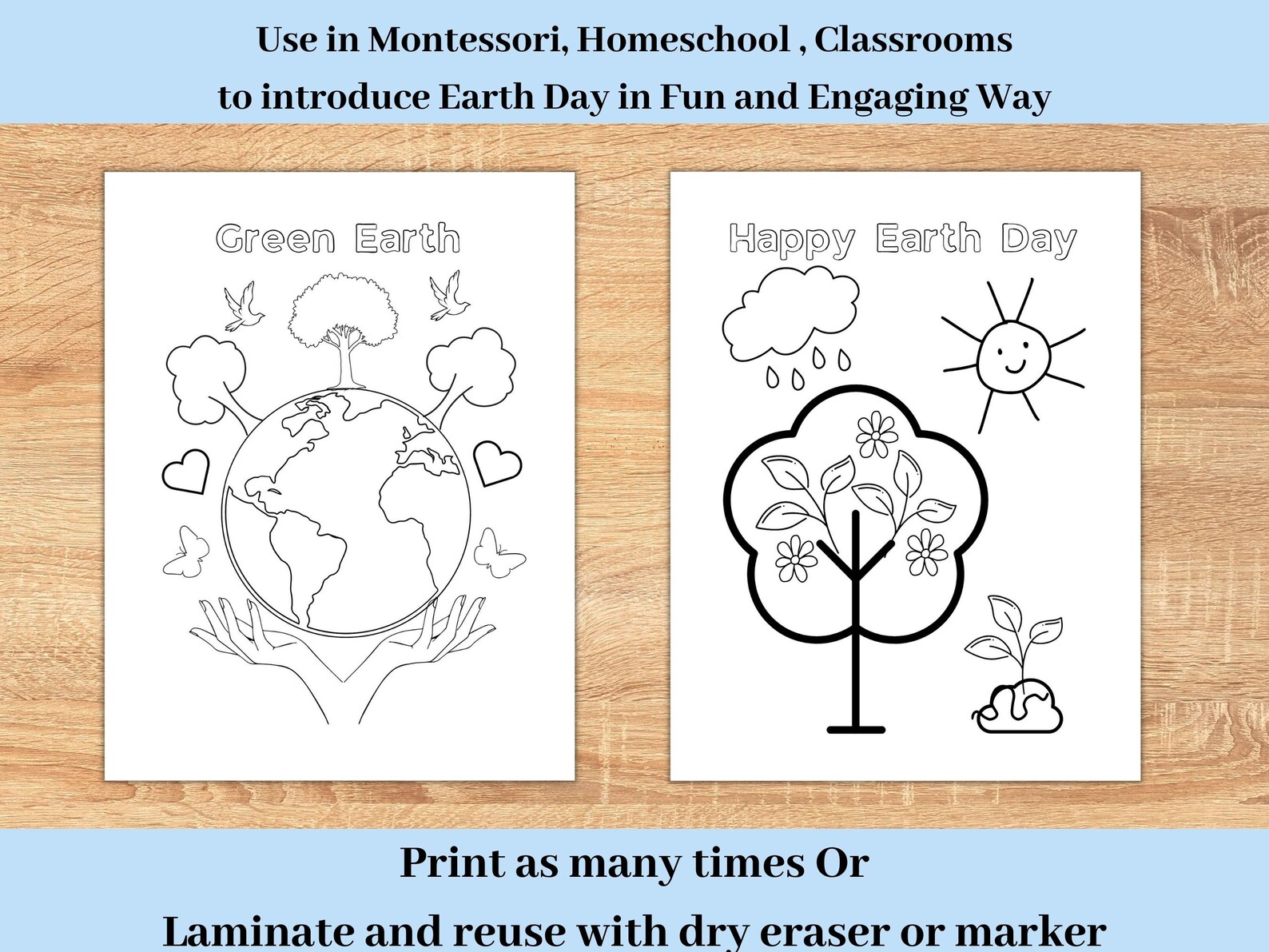 Earth Day Coloring Pages, Earth Day Activity for Toddler Preschool ...